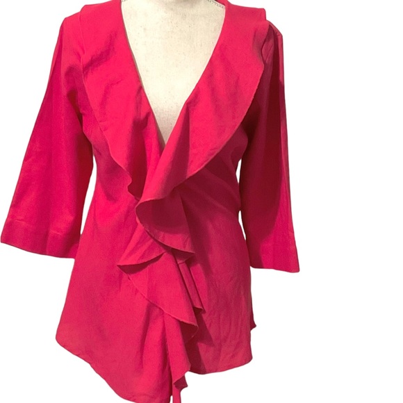 Soft Surroundings | Jackets & Coats | Soft Surroundings Hot Pink Open ...